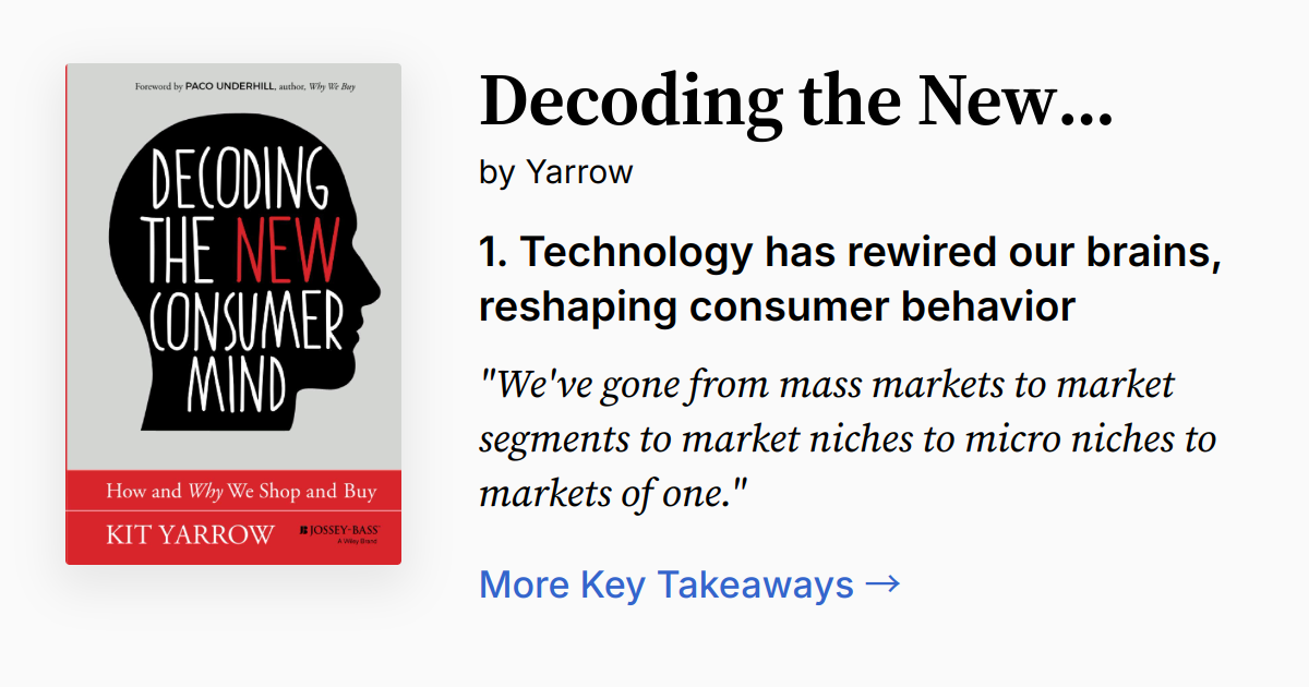 Decoding the New Consumer Mind | Summary, Quotes, FAQ, Audio