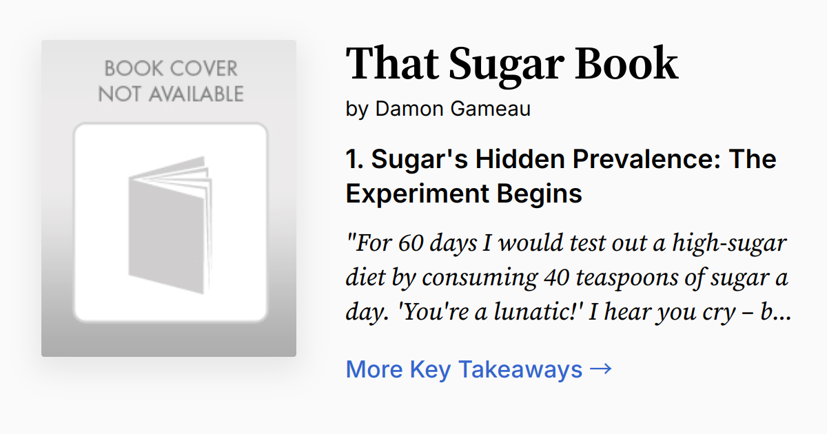 That Sugar Book | Summary, Quotes, Audio