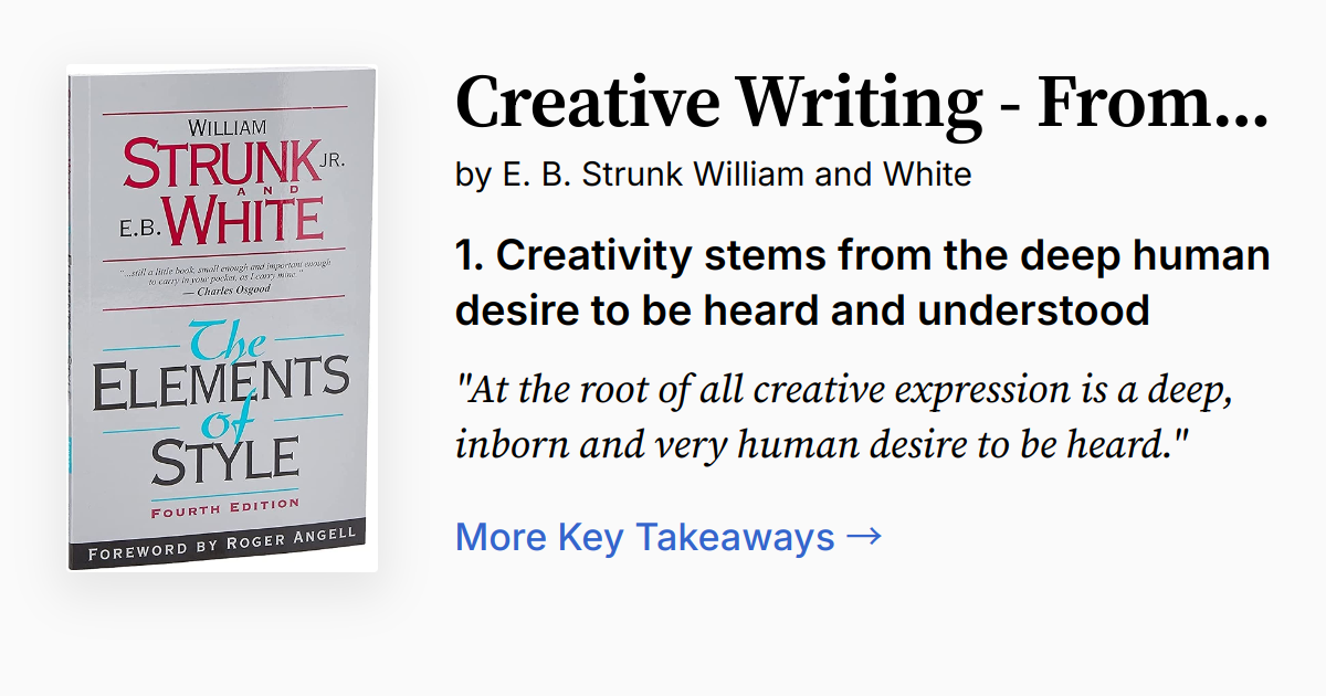 The Elements of Style | Summary, Audio, Quotes, FAQ