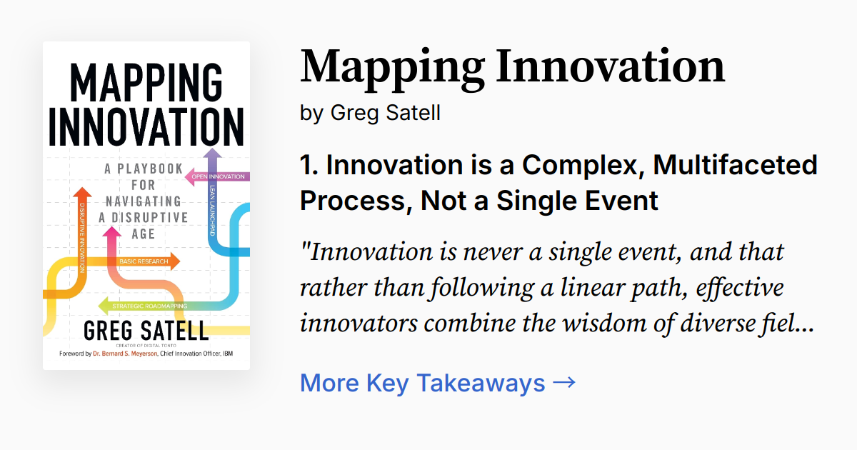 Mapping Innovation | Summary, Audio, Quotes, FAQ