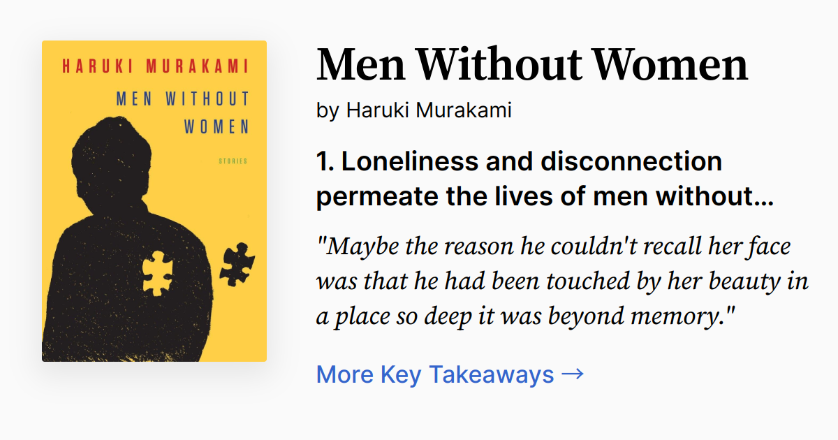 Men Without Women | Summary, Audio, Quotes, FAQ