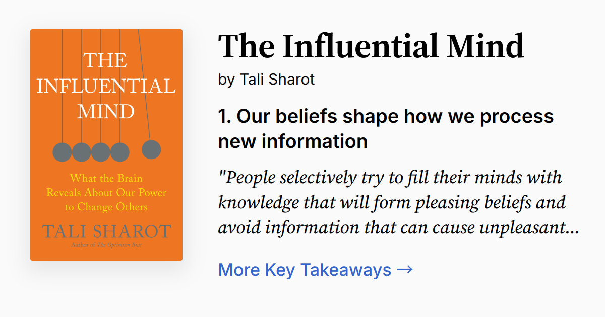 The Influential Mind | Summary, Quotes, FAQ, Audio