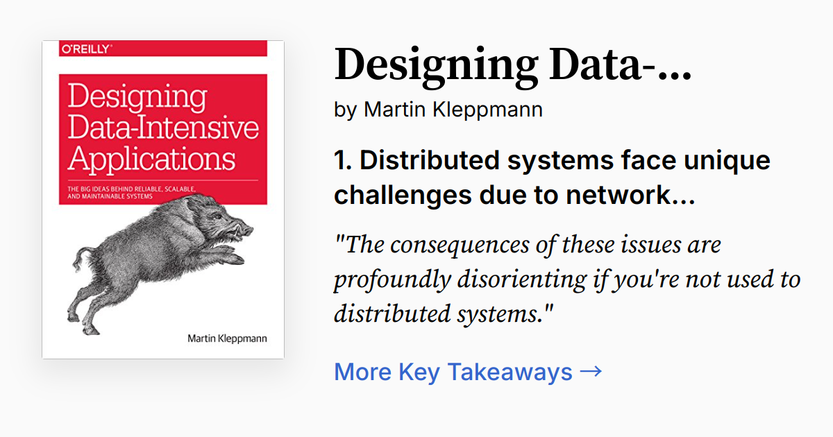 Designing Data-Intensive Applications | Summary, Quotes, FAQ, Audio