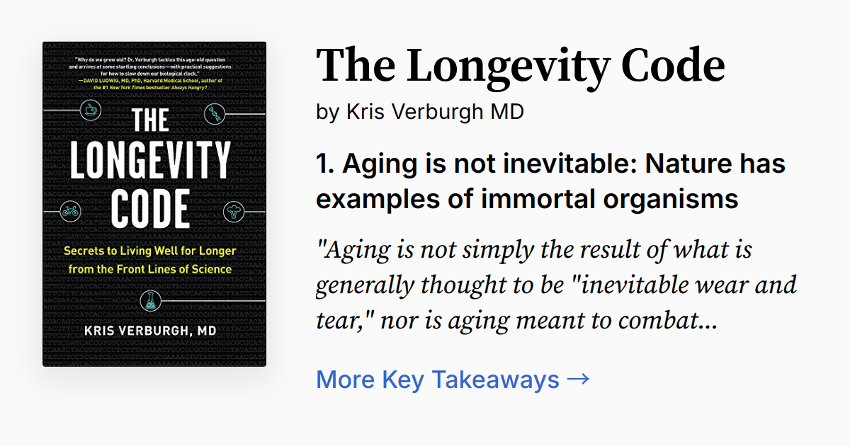 The Longevity Code Summary Quotes Faq Audio 5738