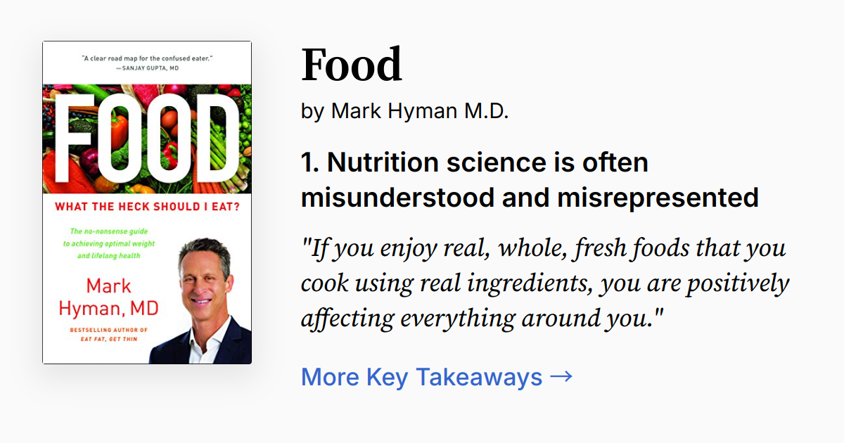 Food by Mark Hyman | Summary, Audio, Quotes, FAQ
