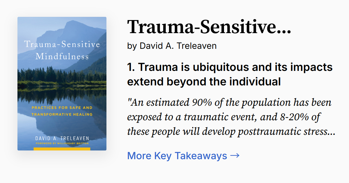 Trauma-Sensitive Mindfulness | Summary, Audio, Quotes, FAQ