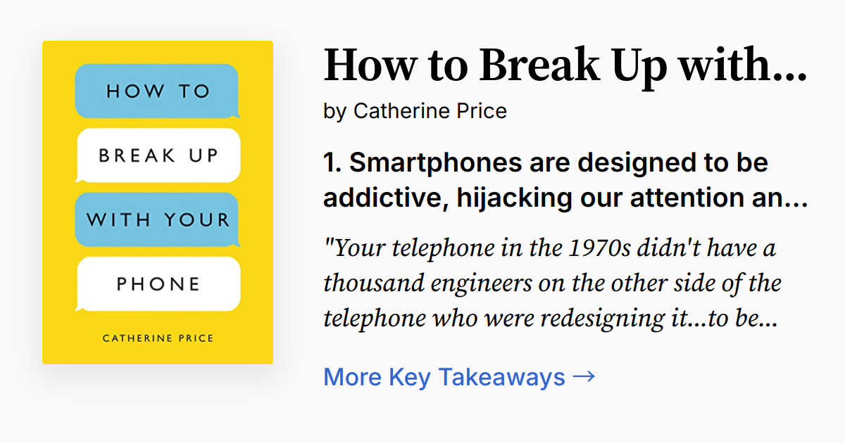 How to Break Up with Your Phone | Summary, Audio, Quotes, FAQ