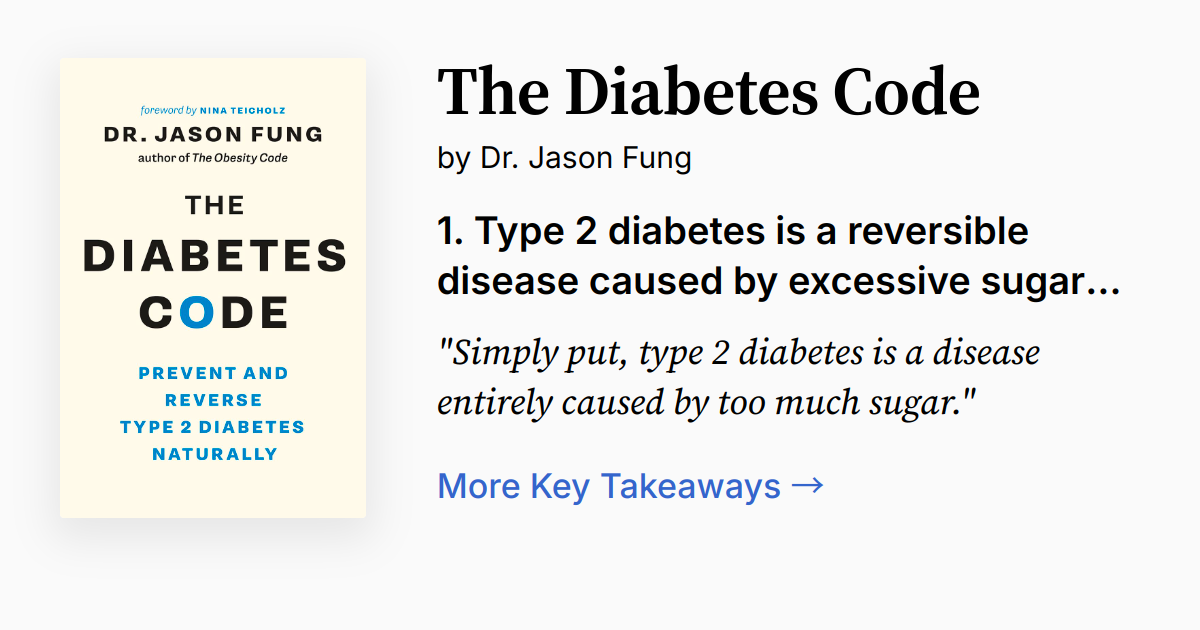 The Diabetes Code Summary Quotes Faq Audio