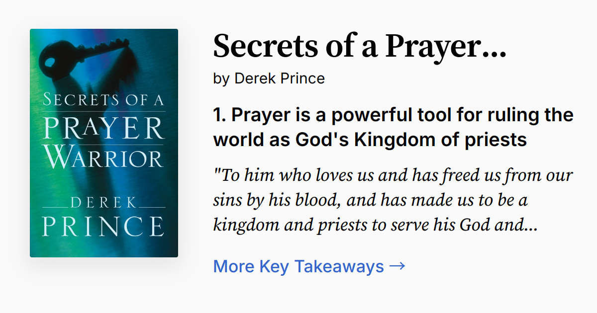 Secrets of a Prayer Warrior | Summary, Audio, Quotes, FAQ