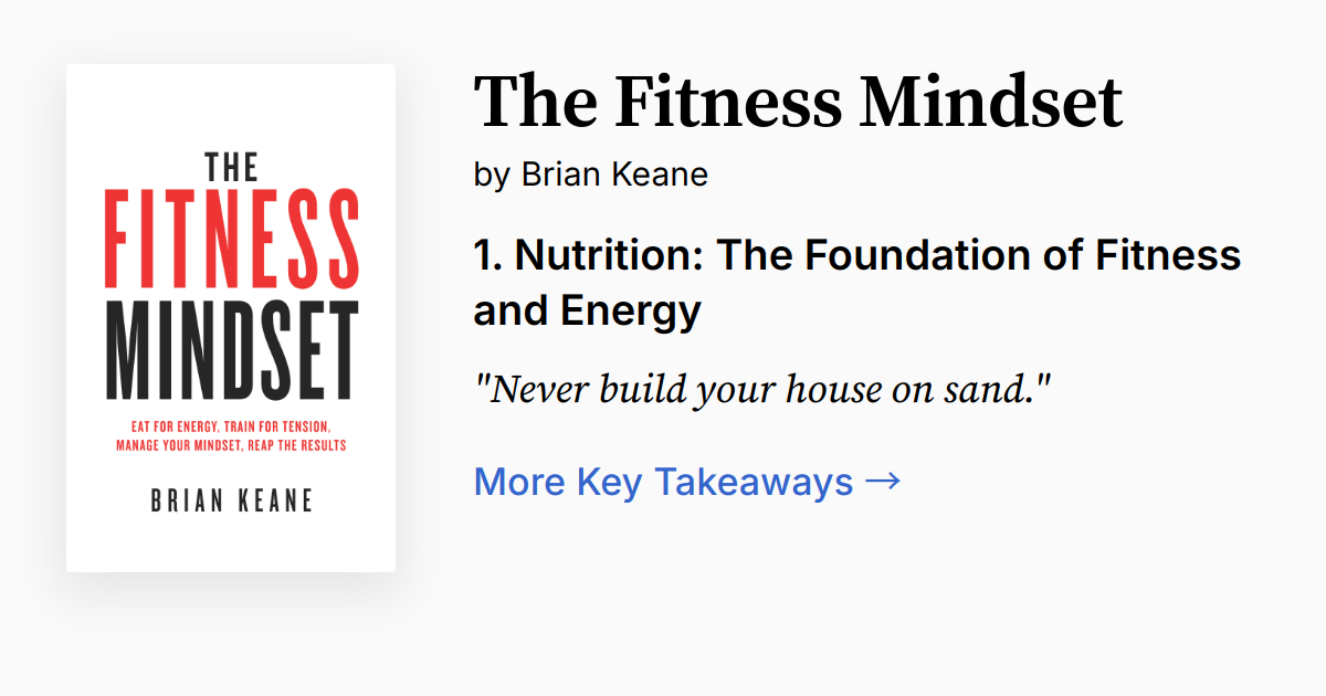 The Fitness Mindset | Summary, Audio, Quotes, FAQ