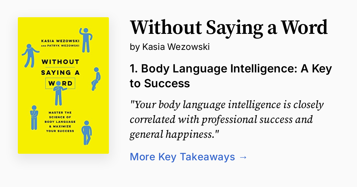 Without Saying a Word | Resumen, Audio, Quotes, FAQ