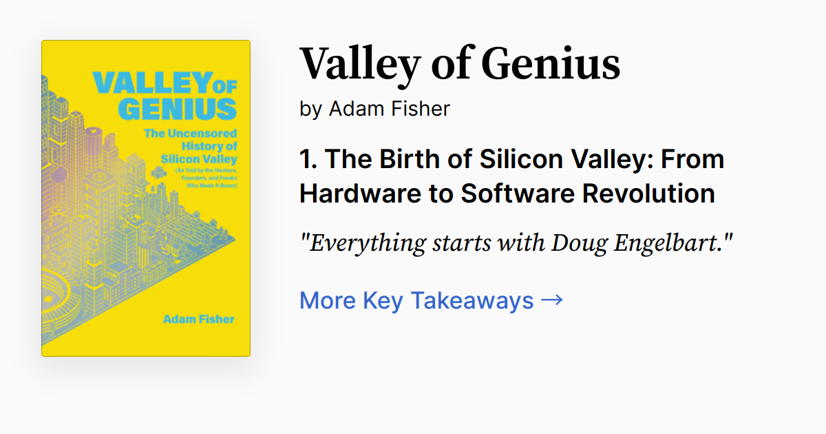 Valley of Genius | Summary, Audio, Quotes, FAQ