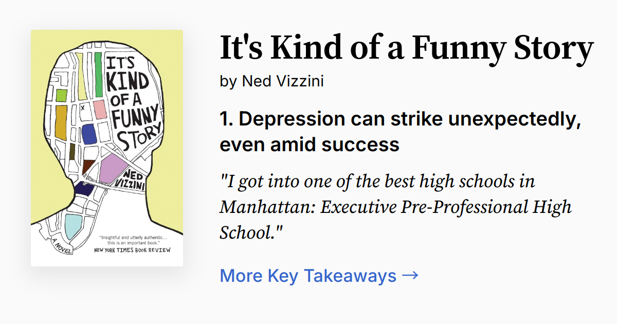 It's Kind of a Funny Story | Summary, Quotes, FAQ, Audio