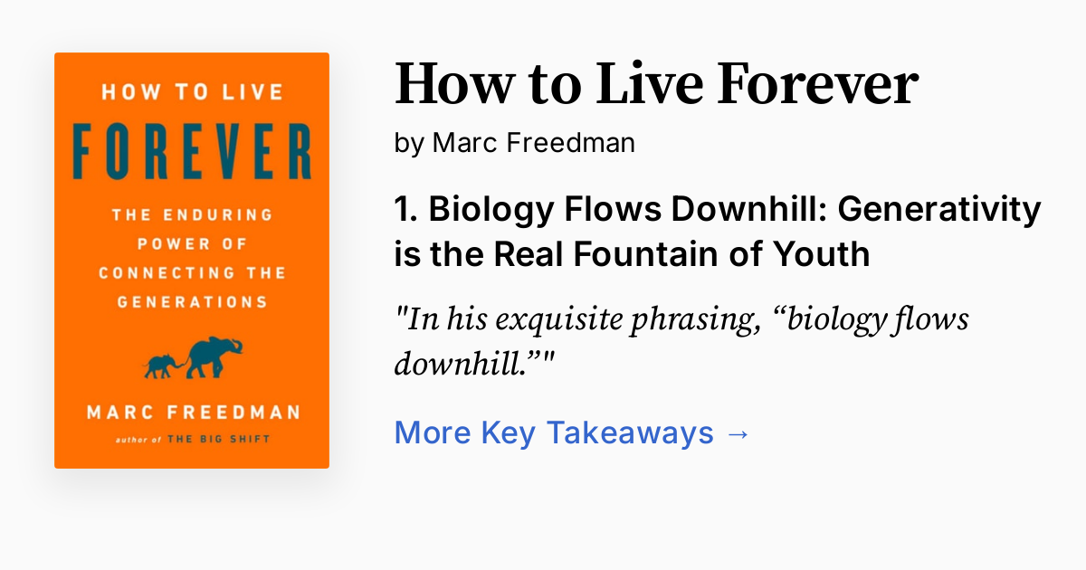 How to Live Forever | Summary, Audio, Quotes