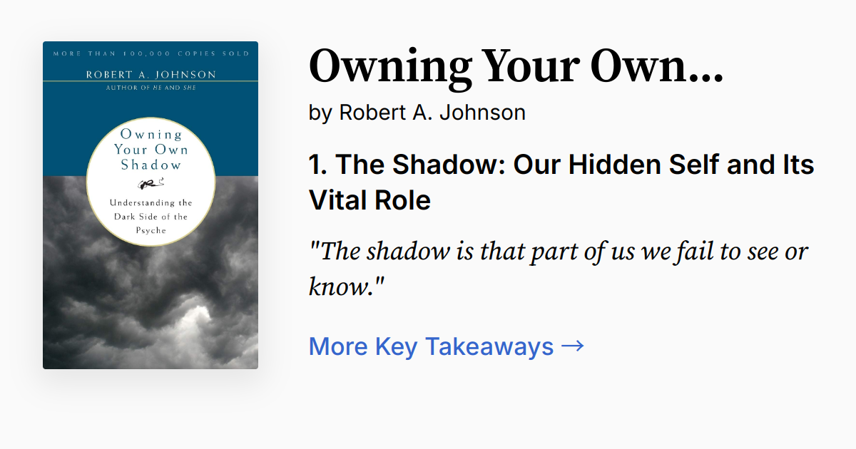 Owning Your Own Shadow | Summary, Audio, Quotes, FAQ