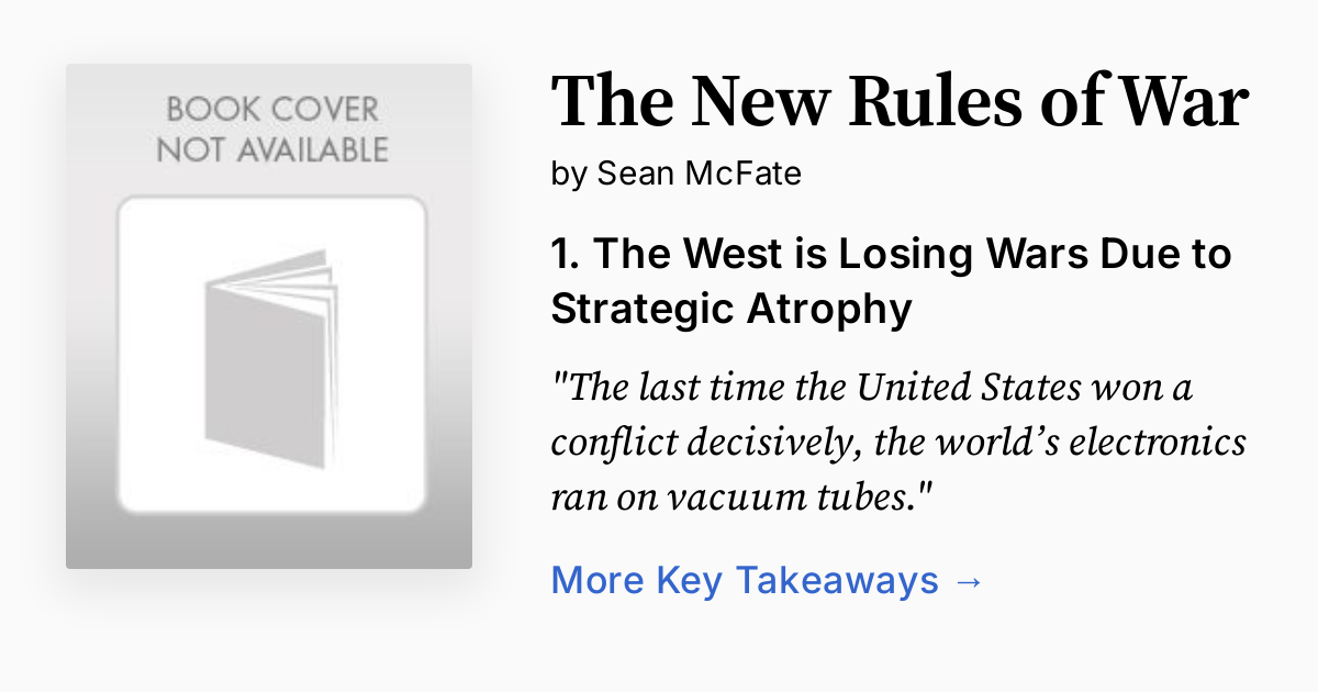 The New Rules of War | Summary, Audio, Quotes