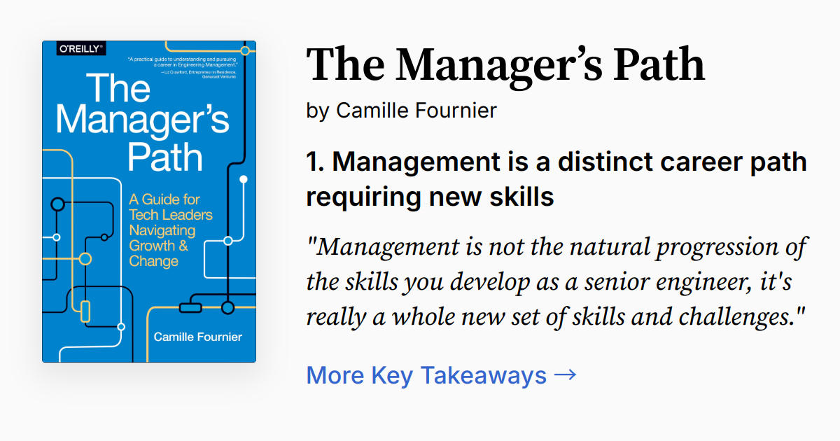 The Manager's Path | Summary, Audio, Quotes, FAQ