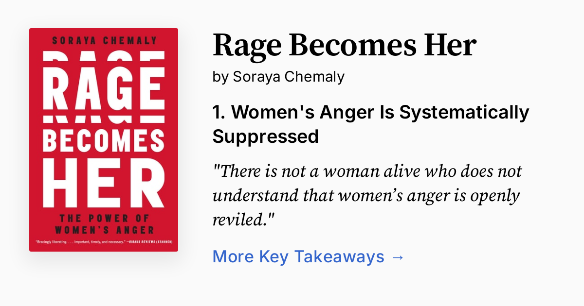Rage Becomes Her | Summary, Quotes, FAQ, Audio