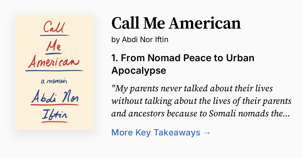 Call Me American | Summary, Audio, Quotes