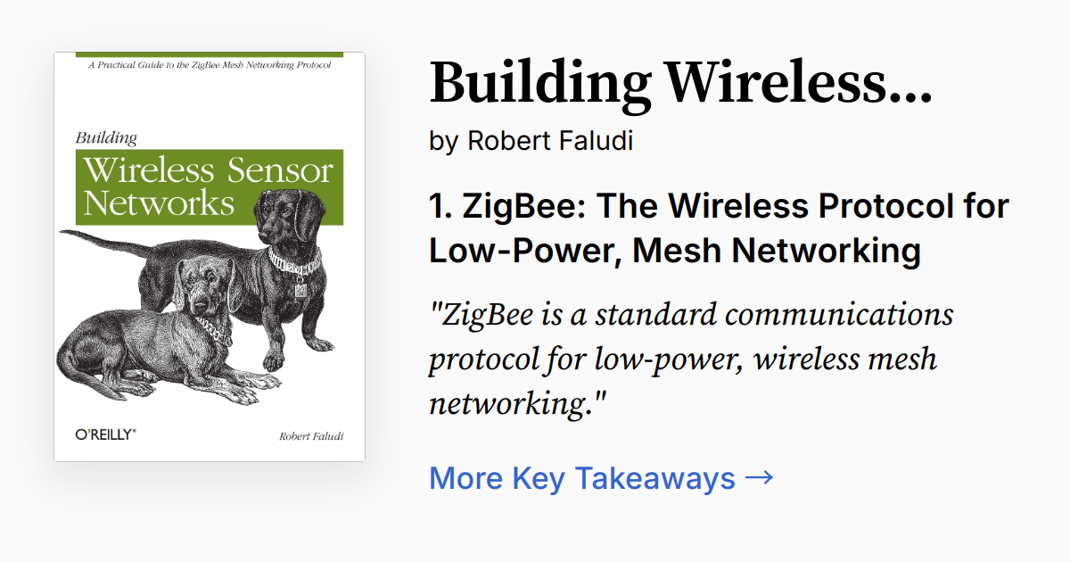 Building Wireless Sensor Networks | Summary, Quotes, FAQ, Audio