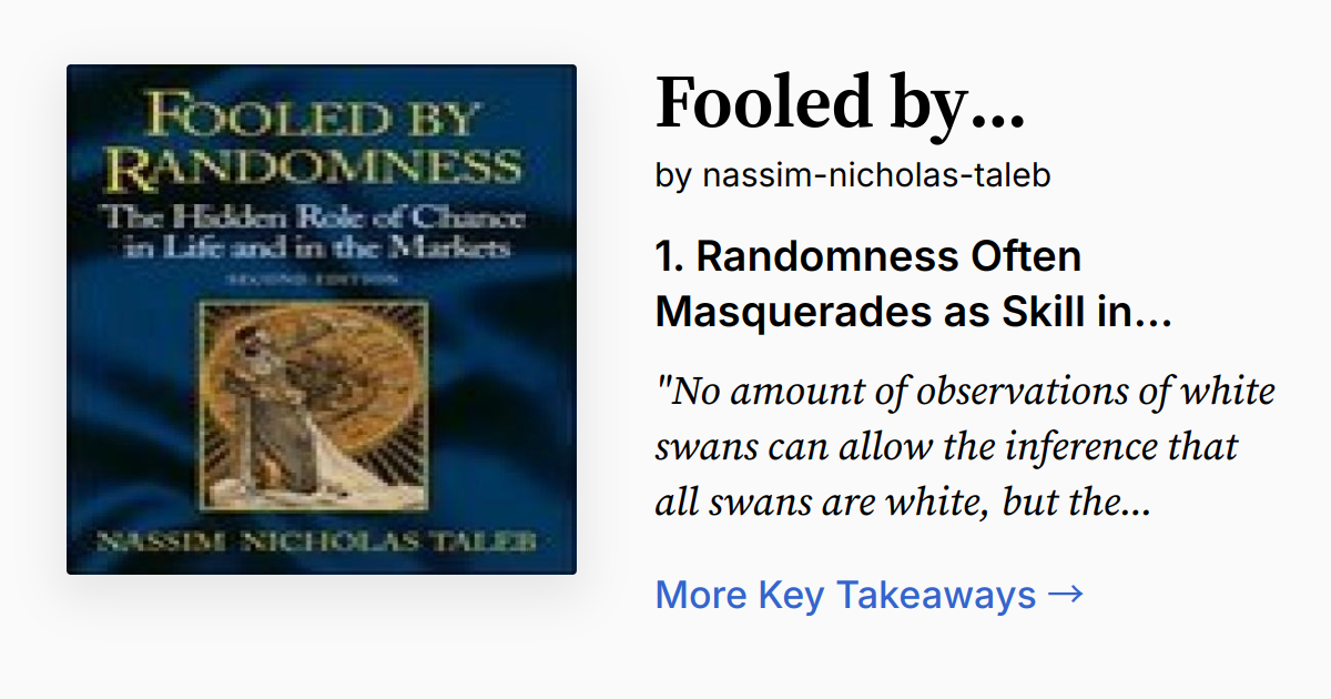 Fooled by Randomness | Summary, Quotes, FAQ, Audio