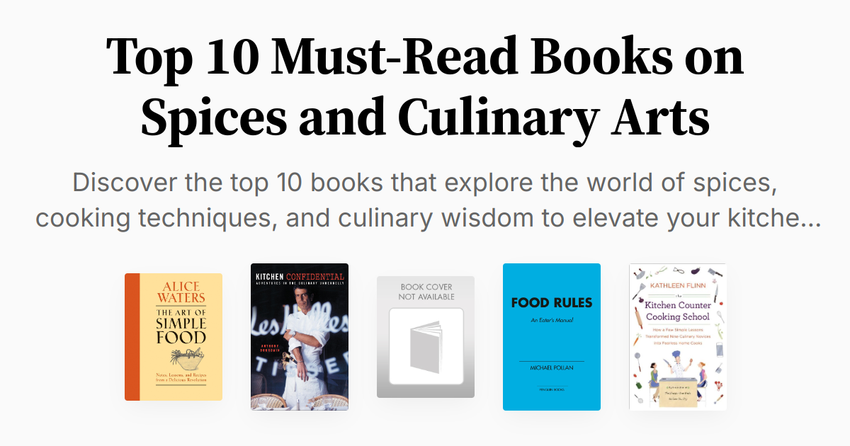 Top 10 Must-Read Books on Spices and Culinary Arts | Summary & Audio