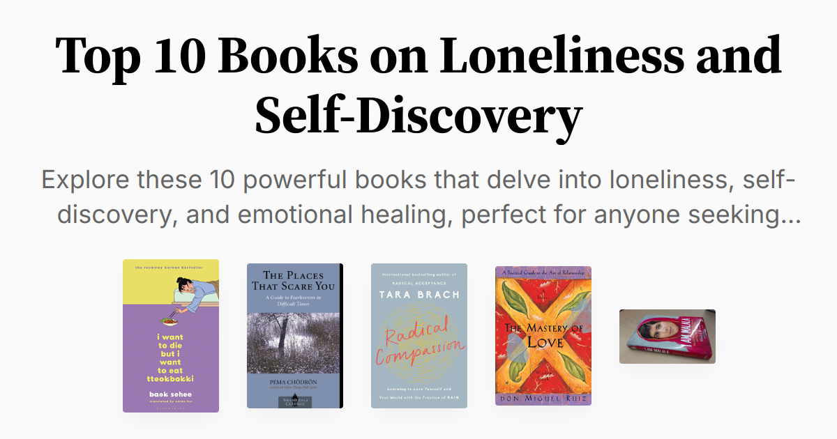 Top 10 Books on Loneliness and Self-Discovery | Summary & Audio
