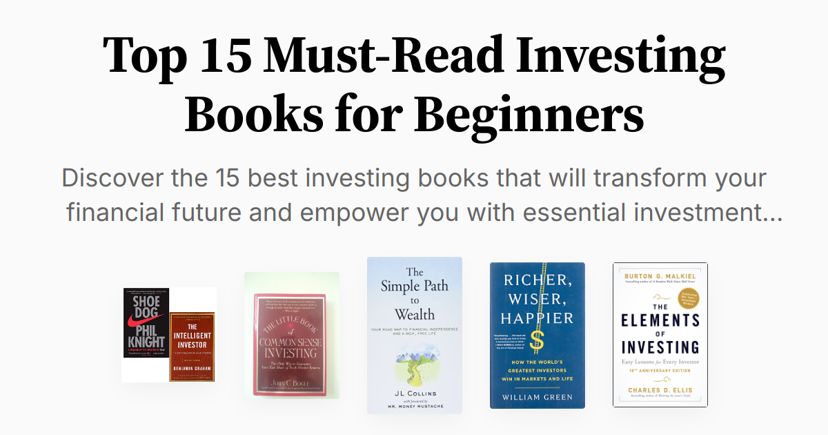 Top 15 Must-Read Investing Books for Beginners | Summary & Audio