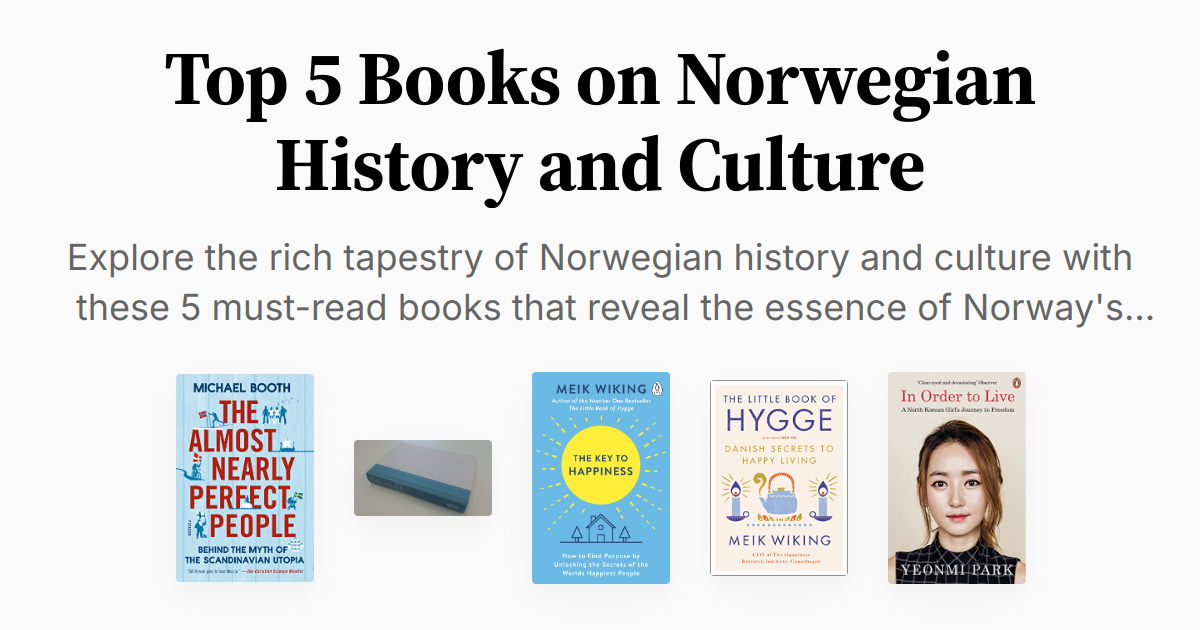 Top 5 Books on Norwegian History and Culture | Summary & Audio