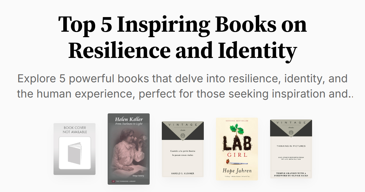 Top 5 Inspiring Books on Resilience and Identity | Summary & Audio