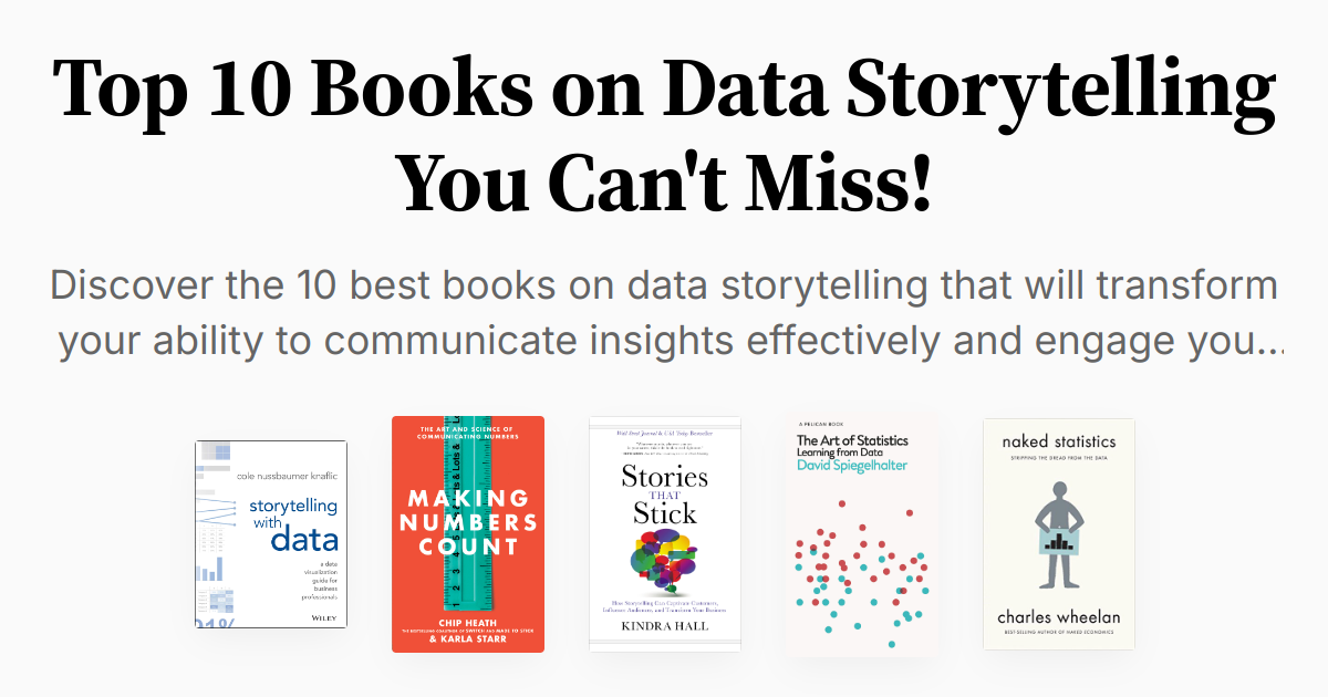 Top 10 Books on Data Storytelling You Can't Miss! | Summary & Audio