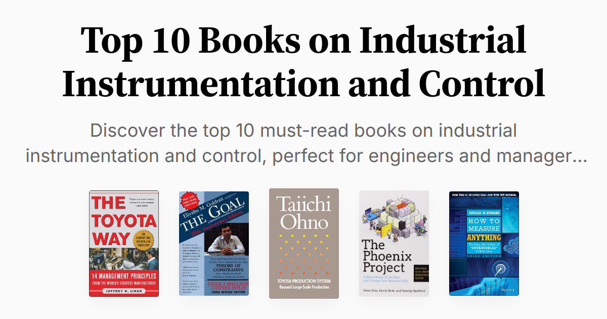 Top 10 Books on Industrial Instrumentation and Control | Summary & Audio