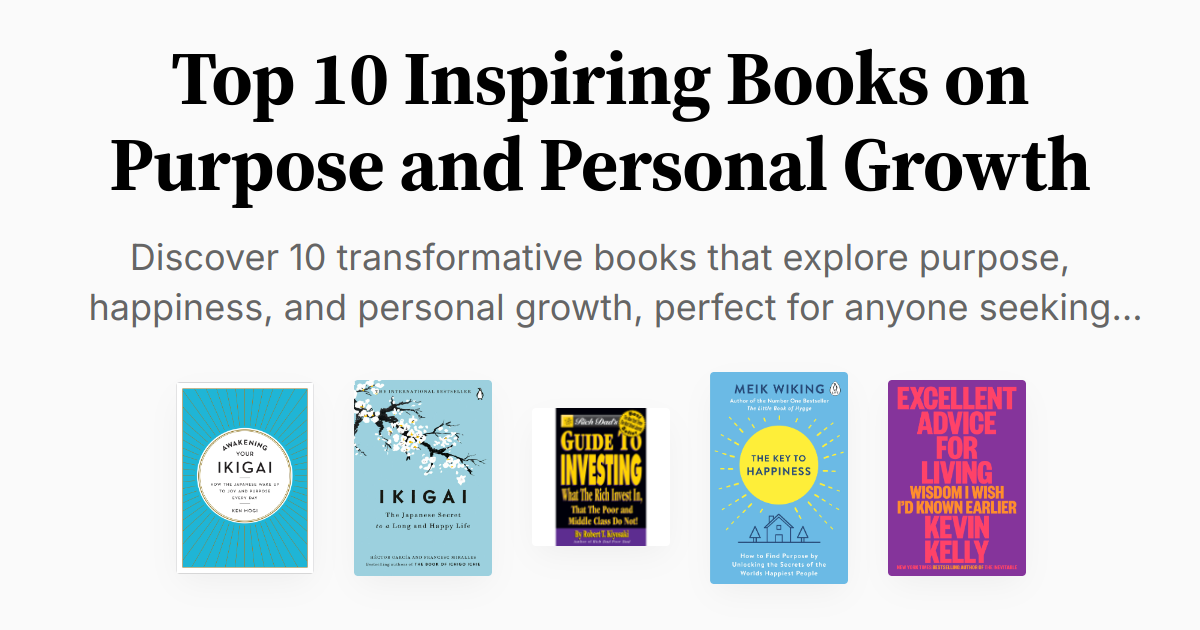 Top 10 Inspiring Books on Purpose and Personal Growth | Summary & Audio