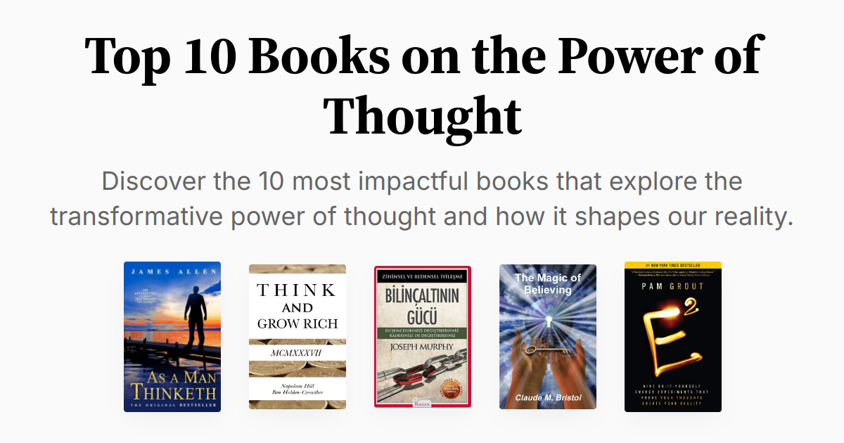 Top 10 Books on the Power of Thought | Summary & Audio