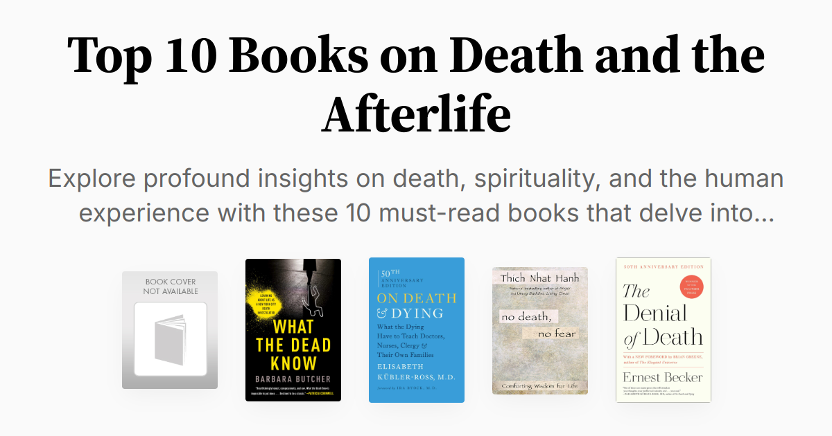 Top 10 Books on Death and the Afterlife | Summary & Audio