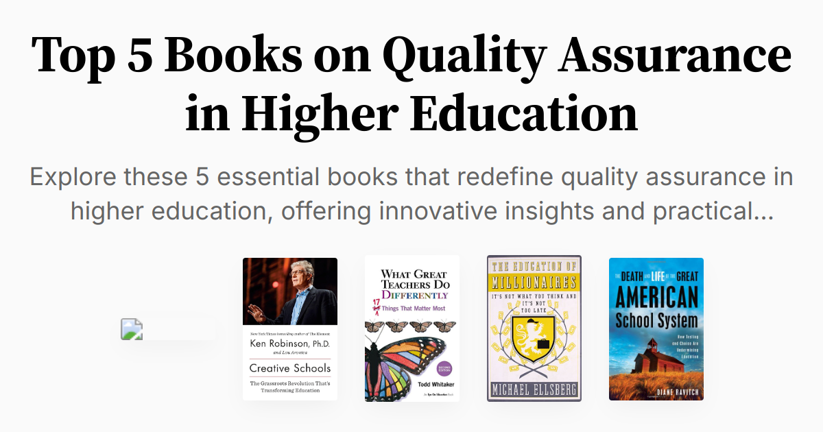 Top 5 Books on Quality Assurance in Higher Education | Summary & Audio