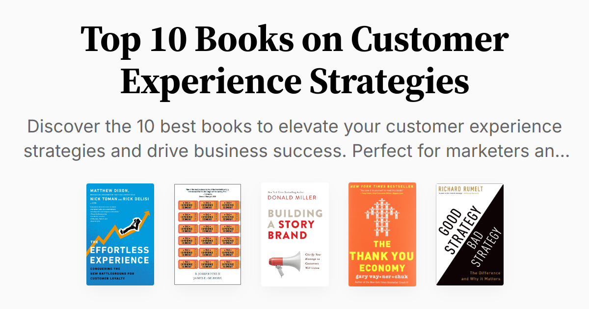 Top 10 Books on Customer Experience Strategies | Summary & Audio
