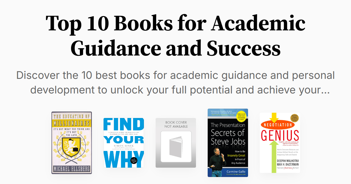 Top 10 Books for Academic Guidance and Success | Summary & Audio