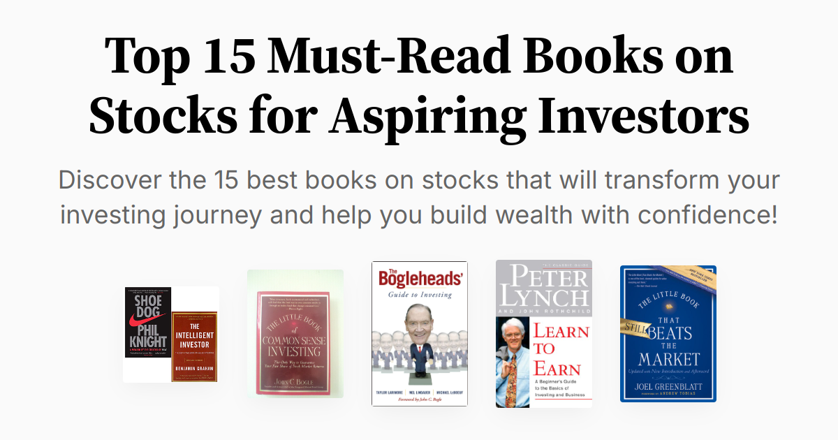 Top 15 Must-Read Books on Stocks for Aspiring Investors | Summary & Audio