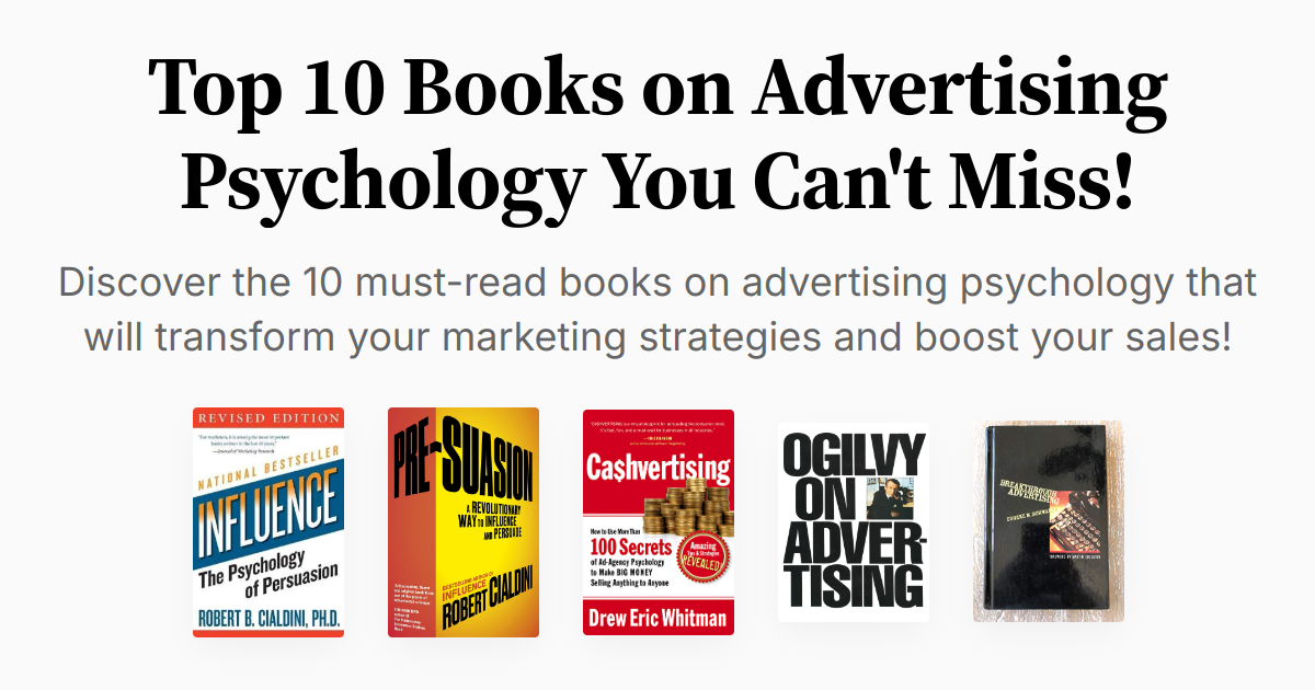 Top 10 Books on Advertising Psychology You Can't Miss! | Summary & Audio