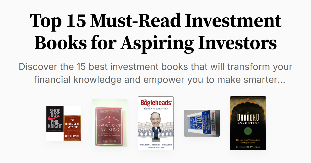 Top 15 Must-Read Investment Books for Aspiring Investors | Summary & Audio