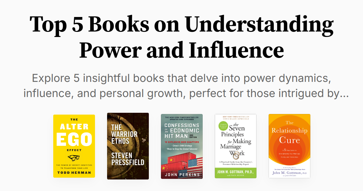 Top 5 Books on Understanding Power and Influence | Summary & Audio