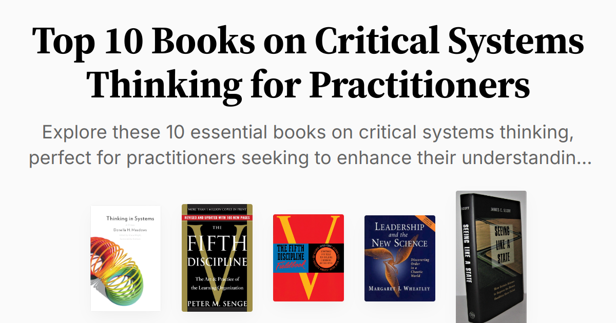 Top 10 Books on Critical Systems Thinking for Practitioners | Summary ...