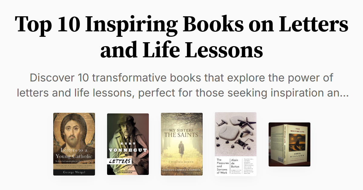 Top 10 Inspiring Books on Letters and Life Lessons | Summary & Audio