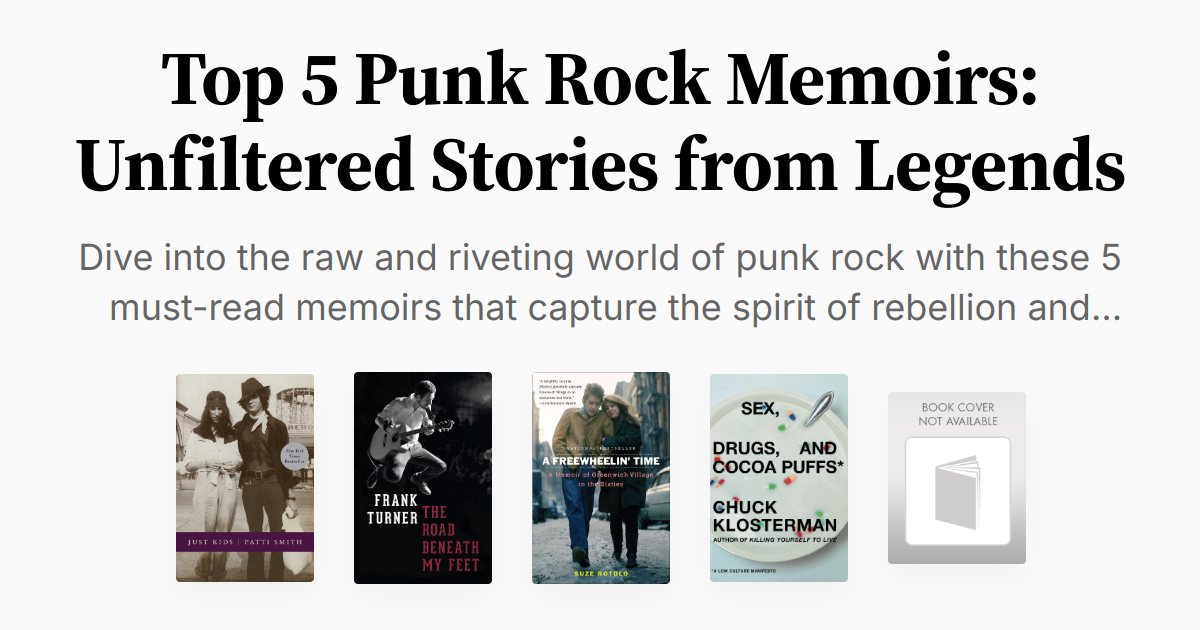 Top 5 Punk Rock Memoirs: Unfiltered Stories from Legends | Summary & Audio