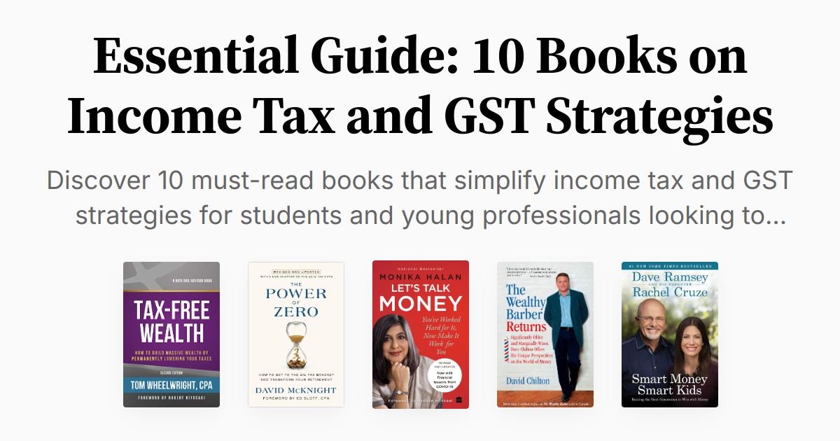Essential Guide: 10 Books on Income Tax and GST Strategies | Summary ...