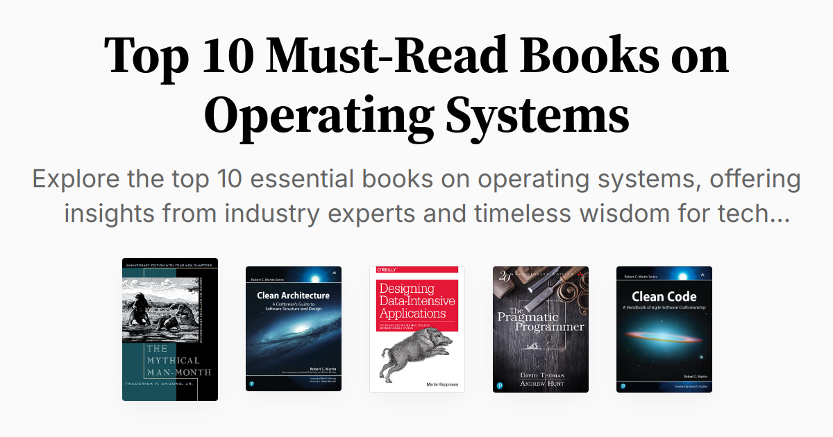 Top 10 Must-Read Books on Operating Systems | Summaries & Audio