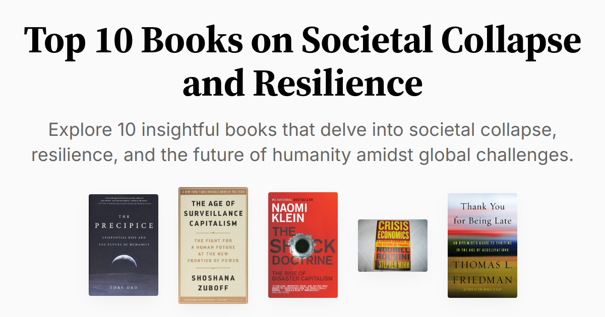 Top 10 Books on Societal Collapse and Resilience | Summary & Audio
