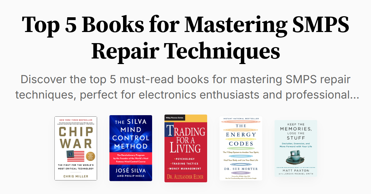 Top 5 Books for Mastering SMPS Repair Techniques | Summary & Audio