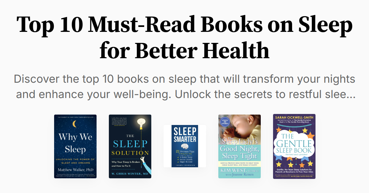 Top 10 Must-Read Books on Sleep for Better Health | Summary & Audio
